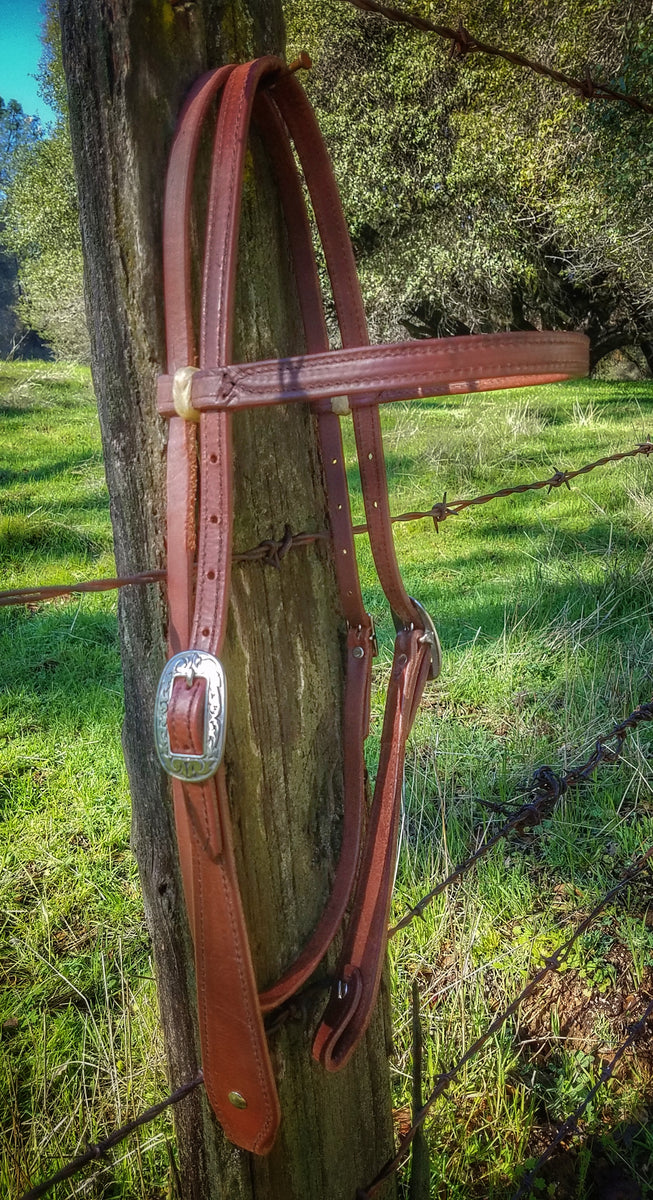 Cowboy Tear Drop Harness Headstall – Buckaroo Leather Products