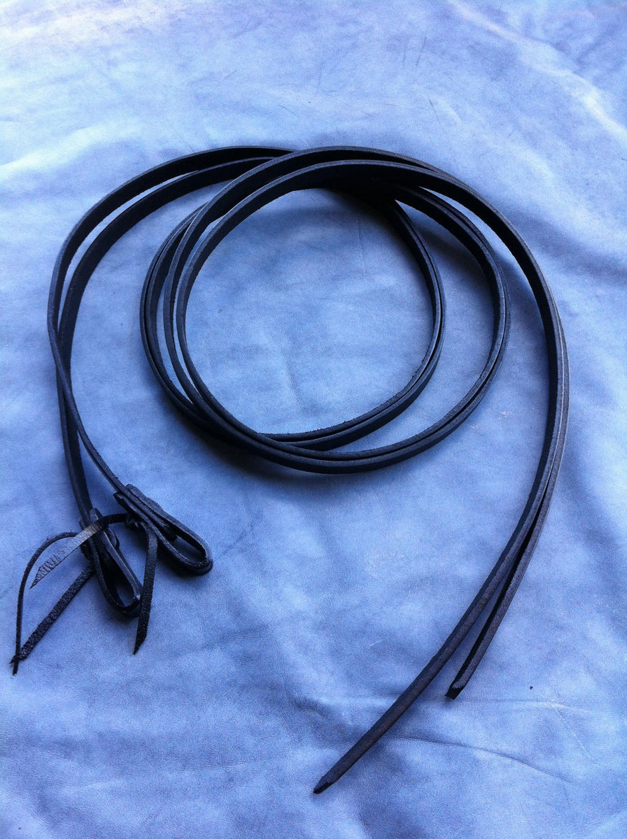 Black Harness Split Reins – Buckaroo Leather Products