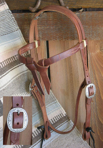 Knotbrow Pro Harness Headstall 3/4" – Buckaroo Leather Products