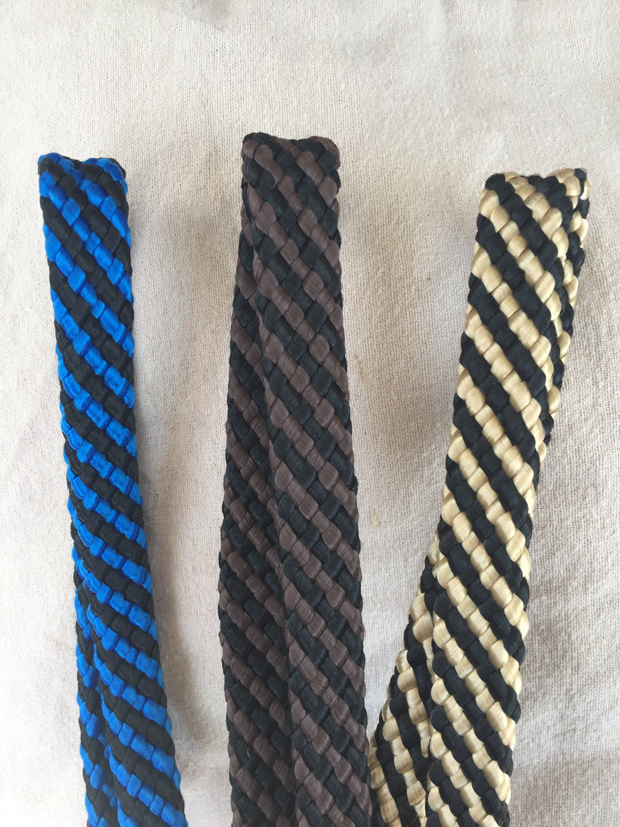 Nylon flat braided loop Rein – Buckaroo Leather Products