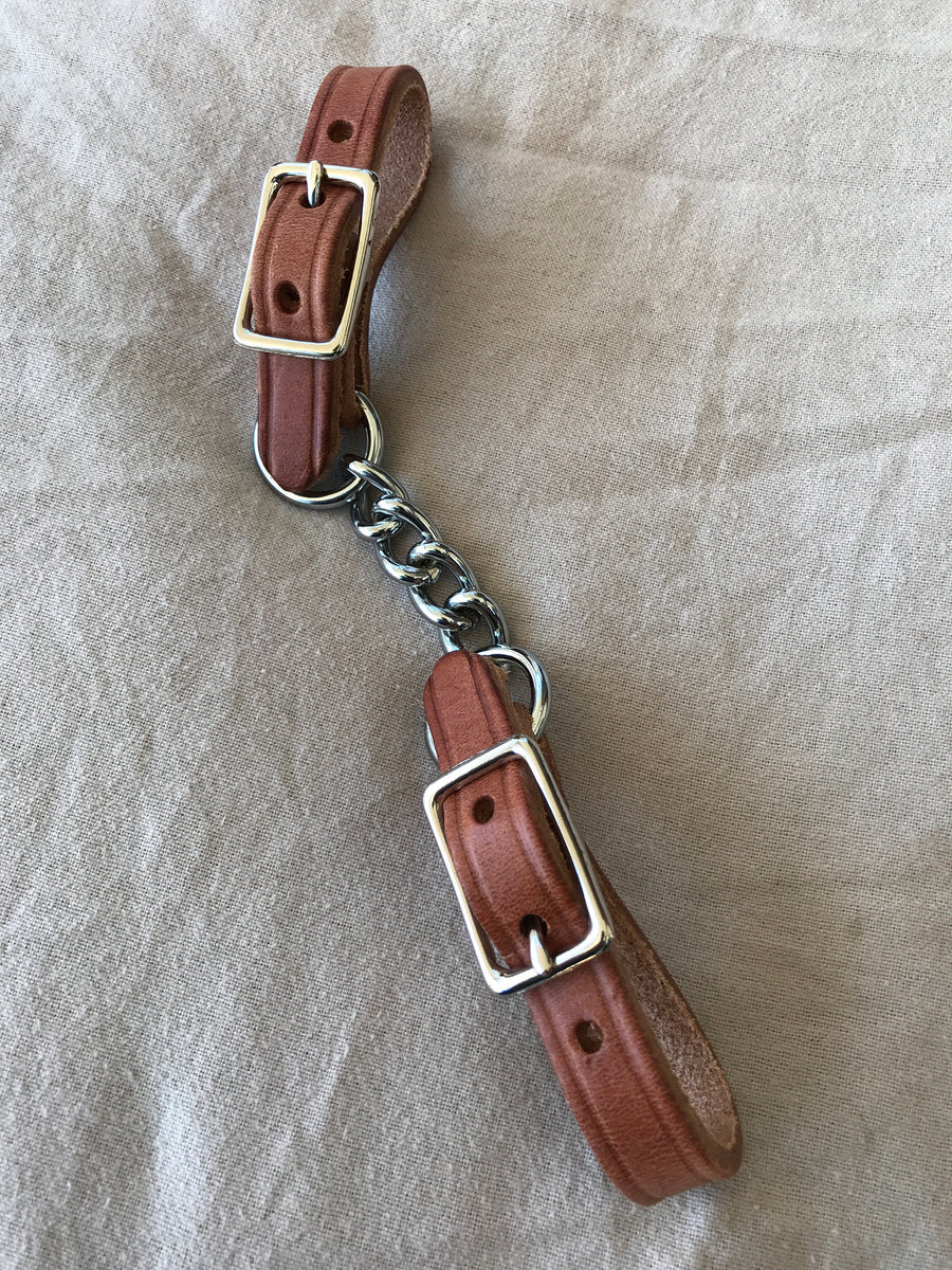 Single Chain Curb Strap – Buckaroo Leather Products