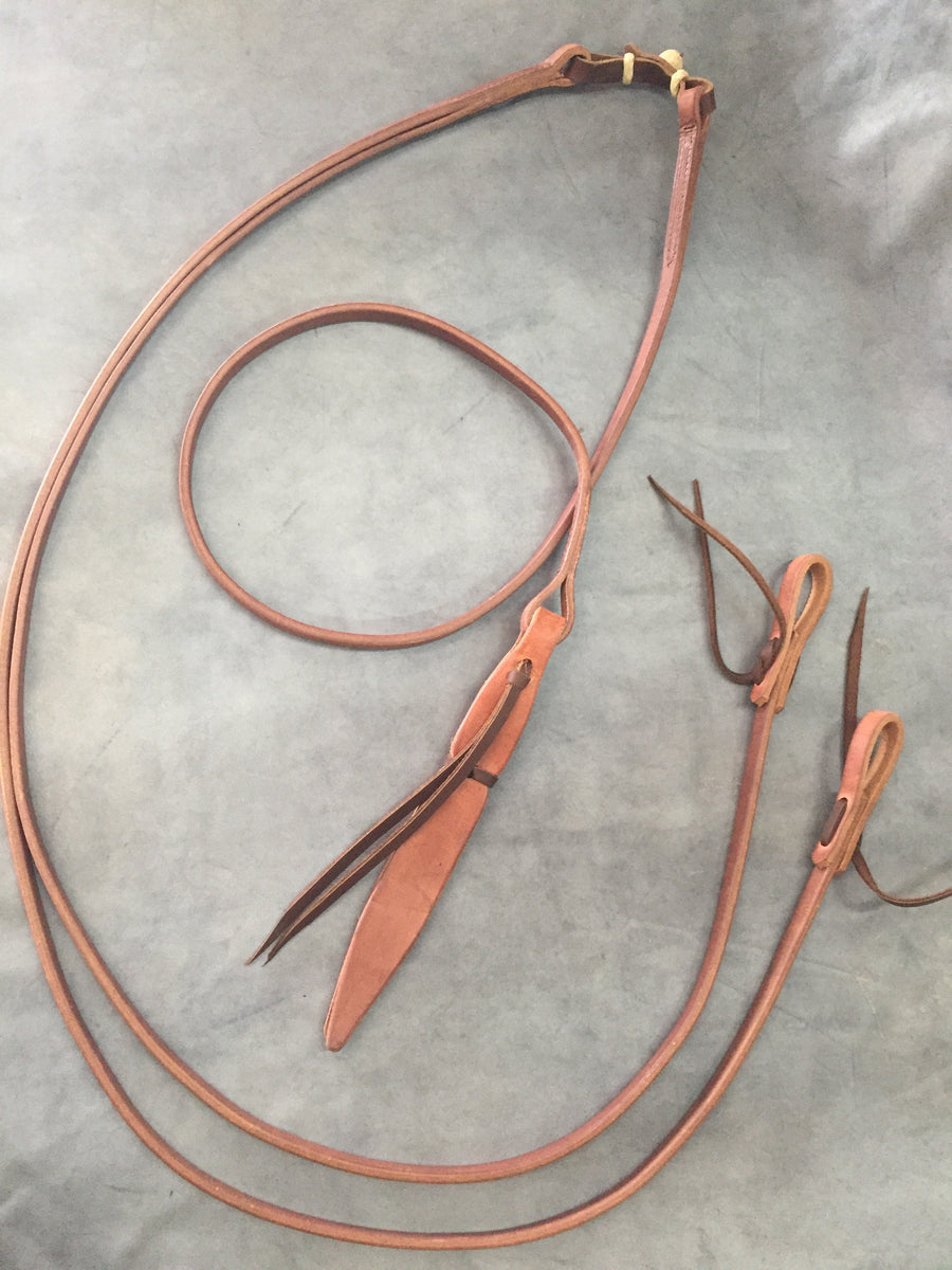 Rounded Romel Rein – Buckaroo Leather Products