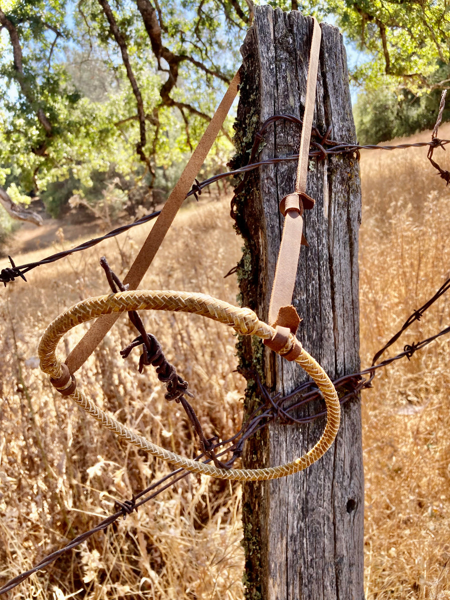 Rawhide braided Caveson – Buckaroo Leather Products